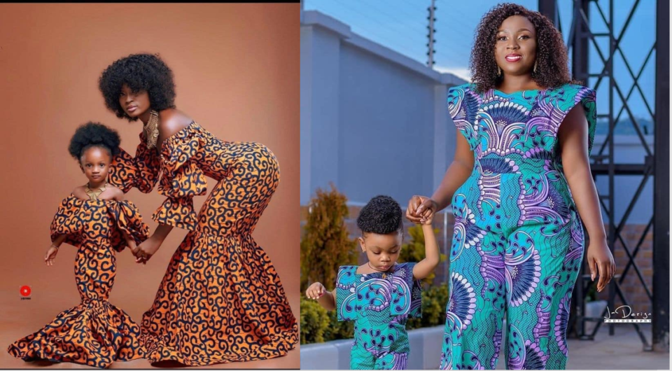 "55 modèles de pagnes tendances pour mère et fille : Découvrez les ...